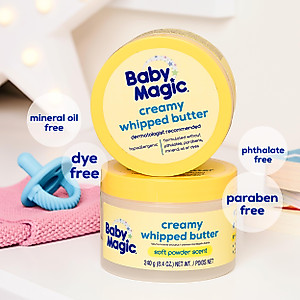 Baby Magic Creamy Whipped Butter Soft Powder Scent, 8.4 oz