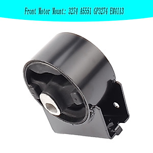 Engine Motor Mount & Trans Mount Compatible with 2011-2019 Dodge Journey 3.6L FWD 2011-2014 Dodge Avenger Chrysler 200 3.6L Replacement for 3274 3167 3256 3246 A5551 A5443 A5632 A5543