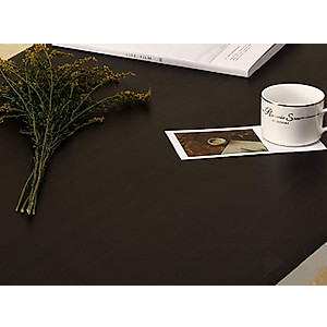 REDODECO Dark Brown Maple Wood Grain Adhesive Paper Peel and Stick Shelf Liners Wallpaper Cabinet Door Wardrobe Imitation Wood Thick Wall Stickers 15.8inch by 98inch