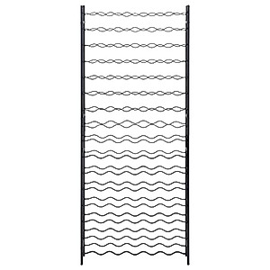 Matalde 16 Tiers Iron Wine Rack Holds 95 Bottles Freestanding Floor Bar Storage and Display Rack Storage Rack for Kitchen, Bar, Pantry, Wine Cellar