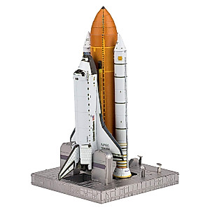 Metal Earth Fascinations Premium Series 3D Metal Models Set of 2 Kits - Space Shuttle Launch Kit - International Space Station