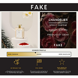 Chandelier | Baccarat Rouge 540 | 3.4oz (100ml) Unisex Fragrance Impression Clone Dupe Copy | Assertive Floral with Amber Backbone | Robust, Musky, & Woodsy | Highly Addictive Signature Scent!