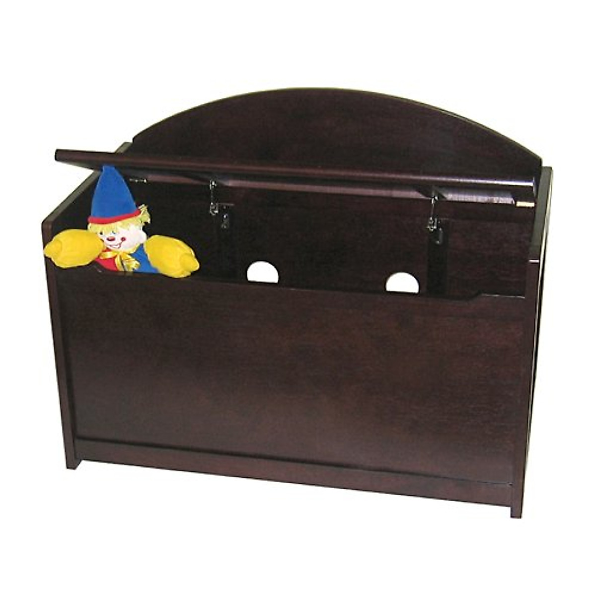 Lipper International Child's Toy Chest, 33.25" W x 17.75" D x 24.5" H, Espresso Finish