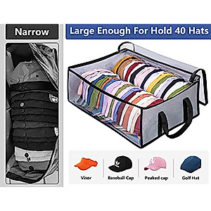 AOODA 3-Tier Long Shoe Rack for Closet Stackable Wide Shoe Shelf, Hat Storage for Baseball Caps Organizer, 2 Item Bundle