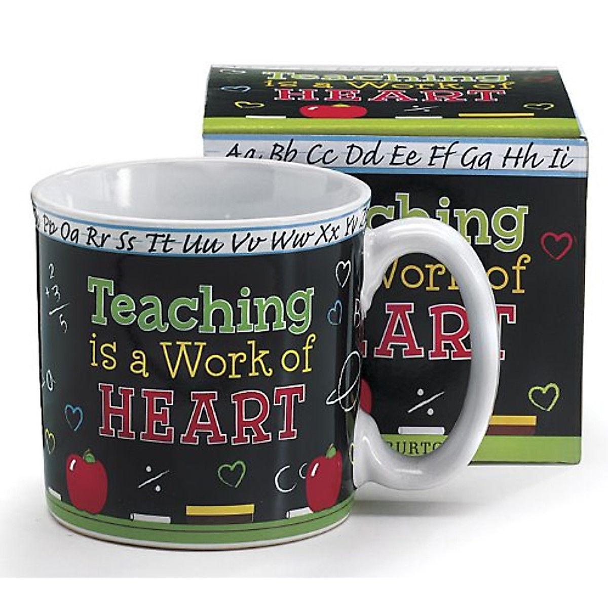 Teaching Is A Work Of Heart Teacher's Coffee Mug With Gift Box