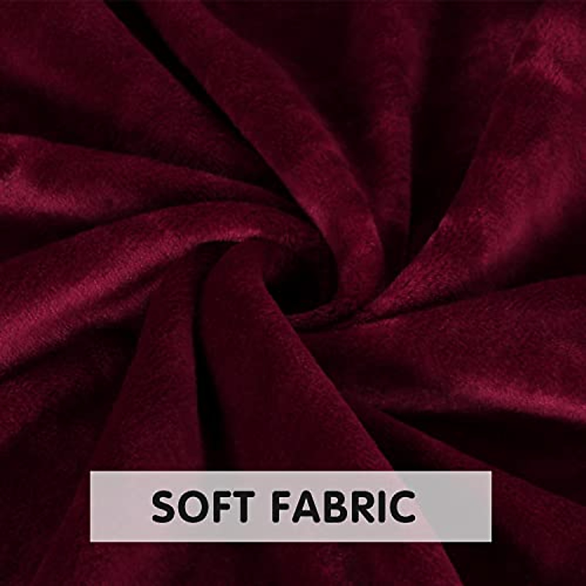 WONTEX Throw Blanket Burgundy Throw Size 50x60 inch for Couch Bed Soft Thermal Blanket for Winter All Seasons