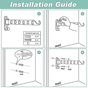 SKIKEN Wall Mounted Closet Hanger with Swing Arm, Floding Laundry Hanging Rack, Small Drying Clothes Rack, Sturdy Hanging, Space Saver for Closet Organizer, Solid Aluminum (1-Pack, Black)