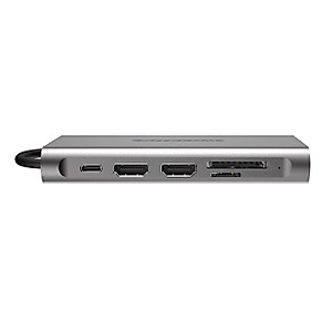 Sitecom CN-390 USB-C Multiport Pro Adapter | USB-C to 2X USB 3.1 + 2X USB 2.0 + 2X HDMI + 1x VGA + 1x Gigabit LAN + 1x SD/Micro-SD Card Reader