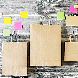 30 PCS Adhesive Hooks Wall Hanger Hook 13lb(Max), Bathroom Kitchen Transparent Reusable Seamless Scratch Wall Hooks for Bathrobe Coats Ceiling Hanger,Hanging Waterproof Plastic Hooks