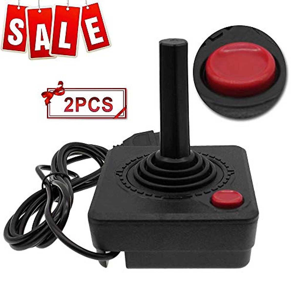 HonsCreat NEW for ATARI JOYSTICK CONTROLLERS Premium Joystick Controller Atari 2600