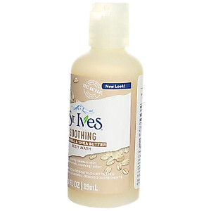 St. Ives Soothing Oatmeal and Shea Butter Body Wash 3 oz (Pack of 2)