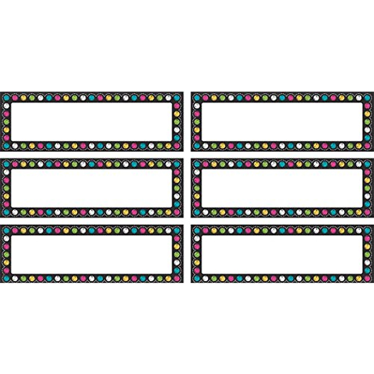 Teacher Created Resources Chalkboard Brights Labels Magnetic Accents (TCR77299)