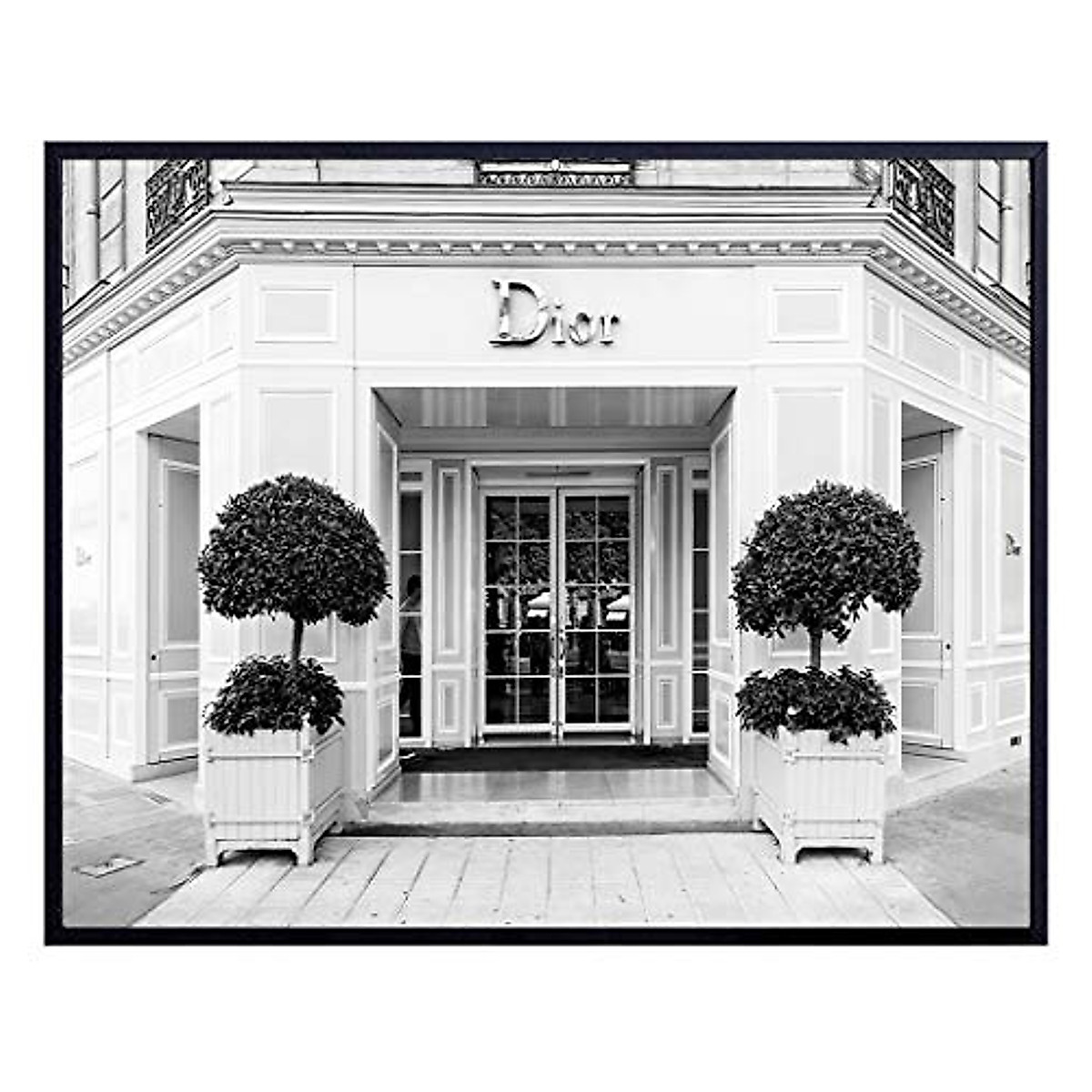 Glam Wall Decor Photo of Christian Dior Store - High Fashion Design Wall Art Picture - Designer Wall Decor - Glamour Wall Art Gift for Women - Designer Fashion Luxury Couture Home Decoration Poster