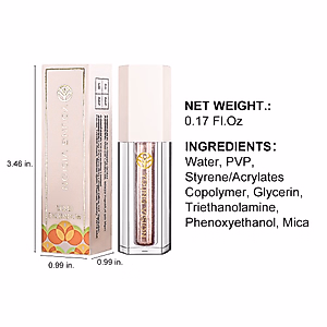 YOUNG VISION Liquid Glitter Eyeshadow, Metallic & Shimmer & Glow Shades,Quick-Drying, Waterproof, Non-sticky,0.17 Fl Oz