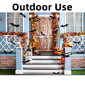 96 Pcs Bats Wall Decor Halloween Decorations, 5 Different Sizes Realistic PVC 3D Black Window Clings, Scary Bat Stickers for Home Decor DIY Wall Decal Party Supplies, Double-Sided Adhesive Included