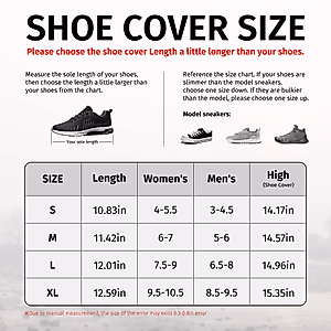 iCreek Waterproof Shoe Cover Galoshes Overshoes Men and Women Motorcycle Boot Rain Covers Easy Cleaning Heavy Duty Over Rubber Work Rubber Overshoe, Grey，XL