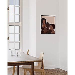 HAUS AND HUES African American Women Painting for Walls African Art Wall Decor | Black Women Wall Art | Black Art Paintings for Wall | Black Woman Wall Art | UNFRAMED (12x16)