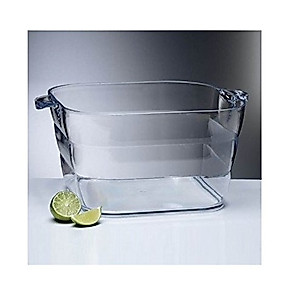 Prodyne Big Square Party Beverage Tub, Clear