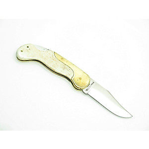 Olsen OK 162 Lil Brassy Seizo Imai Seki Japan Folding Lockback Pocket Knife Vintage Old Stock