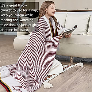 Gift for Mom Knit Blanket from Daughter Son Soft Throw Blankets for Women Love You Birthday Mom Gifts Wife Her Grandma Couch Bed Lightweight Warm (50"x60")