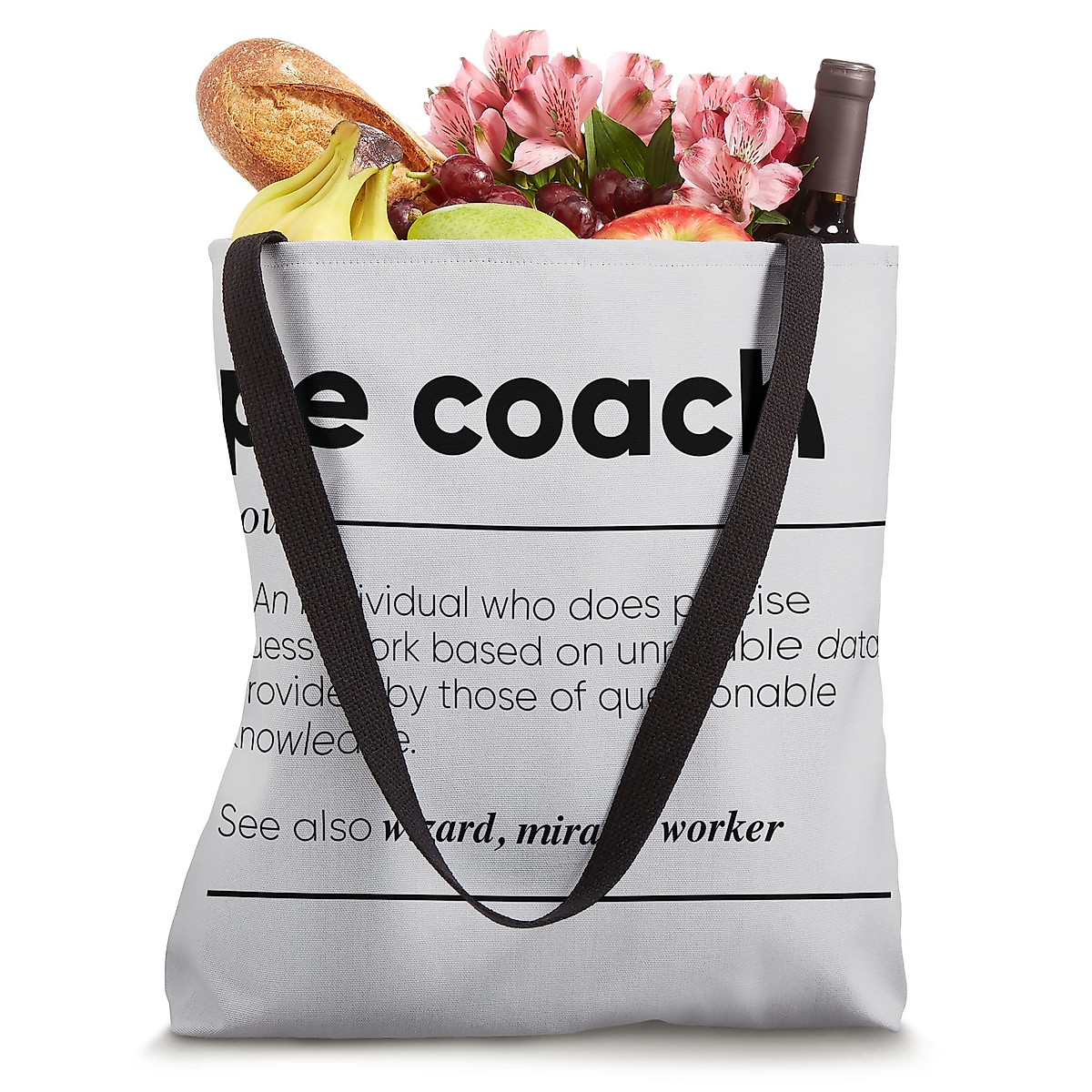PE Coach Funny Definition Tote Bag
