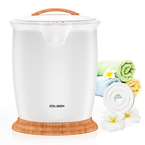 COLIBEN Towel Warmer, Towel Warmer for Bathroom with Aromatherapy, 1 Hour Auto Shut Off, Even Heating, Towel Warmer Bucket Heater Fit Up to Two 40"X70" Oversized Bath Towels, Bathrobes, PJ's, Blanket