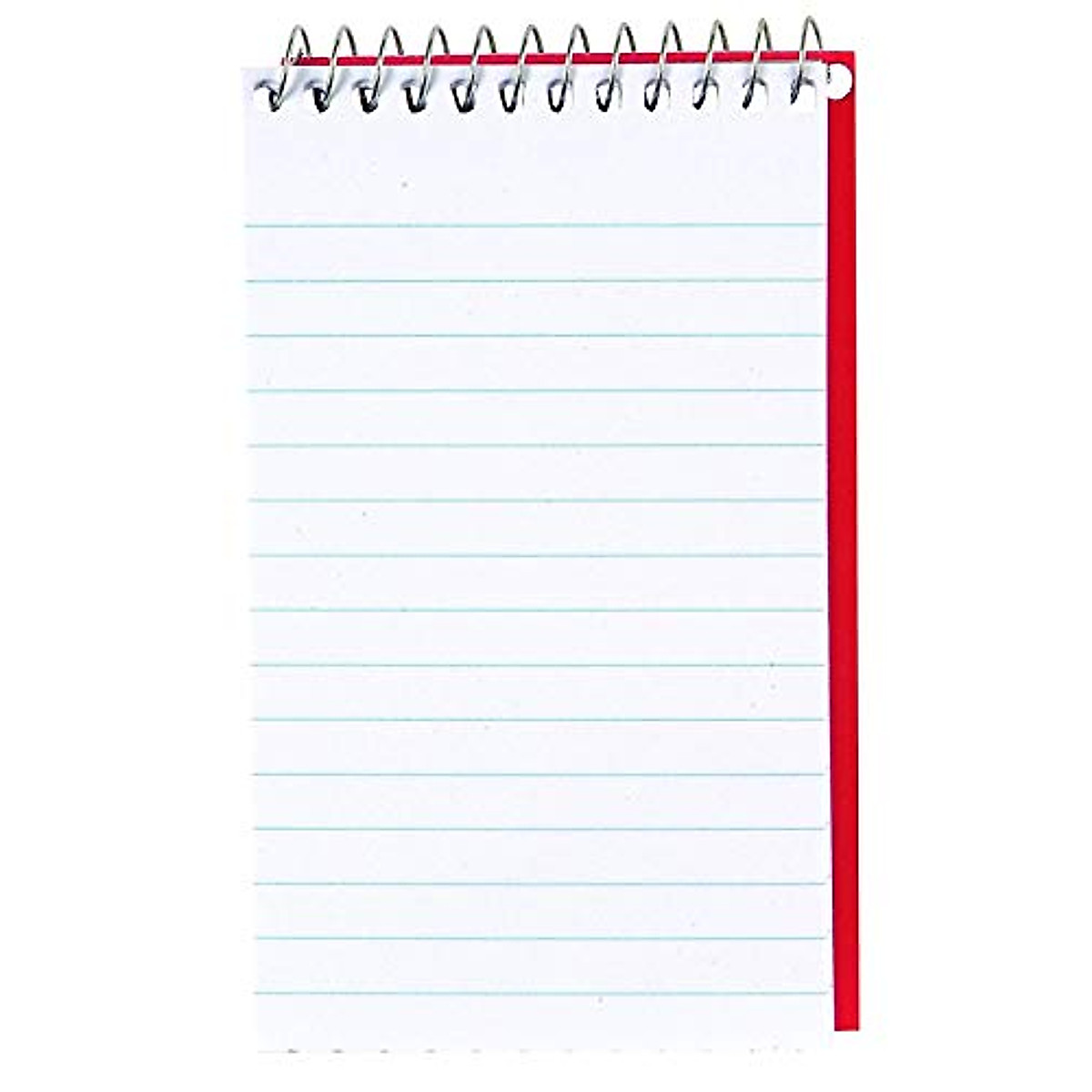 Ready Office Wirebound Spiral Memo Books, Small Notepad with Top-Opening, College Ruled, Mini Note Books, 3" x 5", 75 Sheets/Pad - 5 Pads/Pack