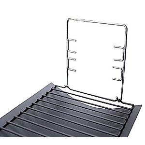 27 Inch Aluminized Steel Ash Pan with 2 pc Fire Grate Hanger, Replacement for Chargriller Charcoal 1224, 1324, 2121, 2222, 2727, 2828, 2929, Charbroil 17302056 Grill