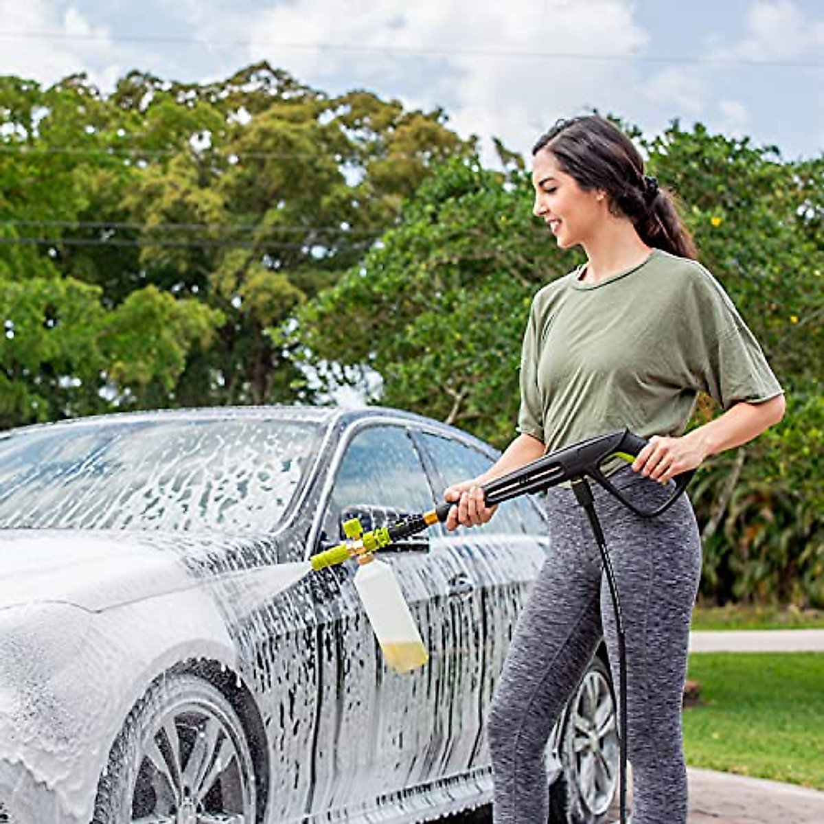 Sun Joe SPX-FC34 34-Ounce Snow Foam Cannon for SPX Series Electric Pressure Washers, w/Transfer Adapter