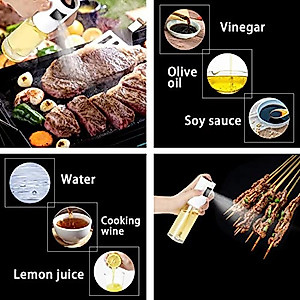 SweeHo Oil Sprayer for Cooking, Food-Grade Olive Oil Sprayer Mister Dispenser, 120ml Olive Oil Spray Bottle, Portable Oil Spritzer, Is a Best Kitchen Gadgets for Air Fryer, BBQ