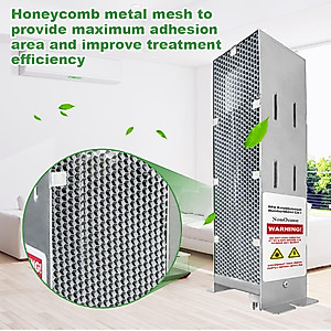 Leafinnerin Air Scrubber Advanced Photocatalytic Oxidation (PCO) 9 Inch Replacement Cell and Üν Bulb, Ozone Free Suitable for ActivTek InDuct 2000, A1013A, A1013C, A1013P,A1013Q,A1013T, 1 Pack