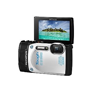 Olympus Stylus TG-850 IHS 16 MP Digital Camera (White) - International Version