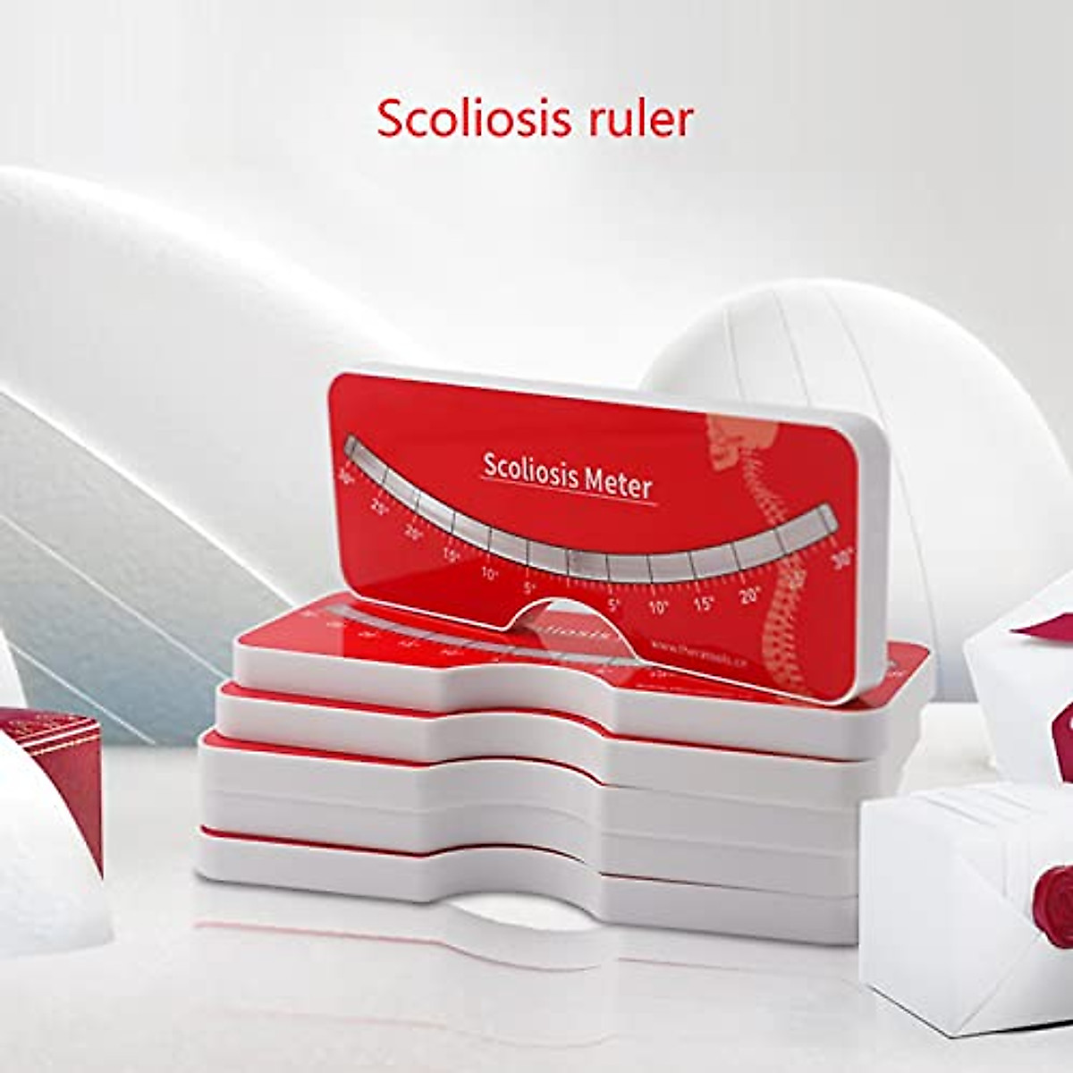 Portable Scoliosis Meter 0‑30° Scoliometer Measuring and Testing Meter Back Spine Diagnosis