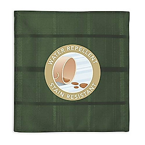 Newbridge 60 x 84 Inch Oval Fabric Tablecloth, Elegance Plaid, 100% Polyester, No Iron Soil Resistant Dining Room, Party and Banquet Table Cover, Solid Textured, Hunter Green