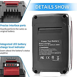 High-Output 6.0Ah 18V Battery for Einhell Power X-Change 18-Volt Power Tools 4511396 4511437neu 4511437OVP PXBP-300 PXBP-600 PX-BAT52 Garden Tool Battery