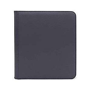 Dex Protection Zipper Card Padded Binder 12 | Stores 480 Gaming Cards | Includes 20 Side Loading Card Pages | 12 Card Page Format |Zipper Closure | Smooth Matte Padded Finish | Velvet Lined Interior