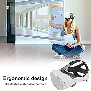 ZNBJJWCP Adjustable for 2 Head Strap VR Elite Strap Comfort Improve Supporting Forcesupport Reality Access Increase Virtual