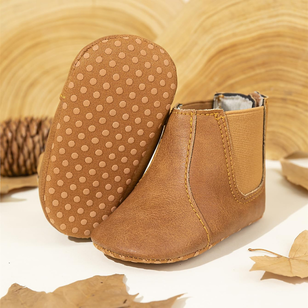 Meckior Baby Girls Cowboy Tassel Boots Side Zipper Moccasins Soft Bottom Non-Slip Toddler Shoe