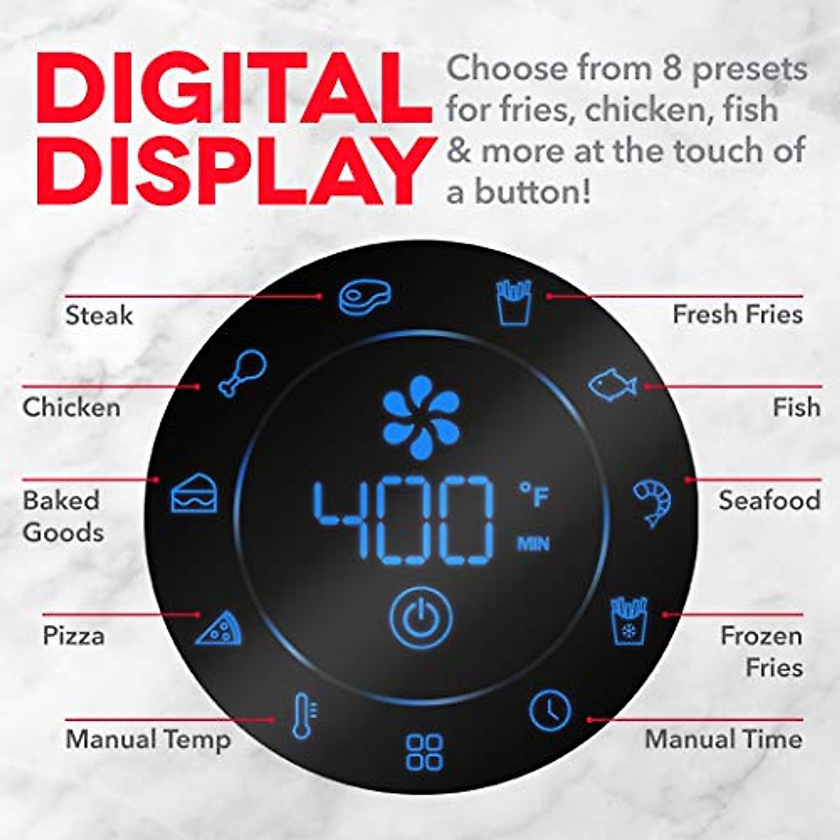 Dash DMAF360GBBK02 Aircrisp® Pro Digital Air Fryer + Oven Cooker with Digital Display + 8 Presets, Temperature Control, Non Stick Fry Basket, Recipe Guide + Auto Shut Off Feature, 3qt, Black