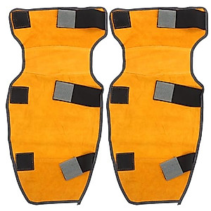 Scicalife Welding Leg Cover Thicken Knee Pads Abrasion Resistant Welding Spats Leg Cover Sleeve Wraps for Welder Heat Abrasion Resistant Foot Leg Protection
