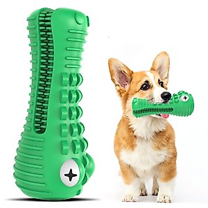Squeaky Dog Toys for Large Medium Dogs,Tough Indestructible Dog Chew Toys Dog Teeth Cleaning Toothbrush for Dog Dental Care