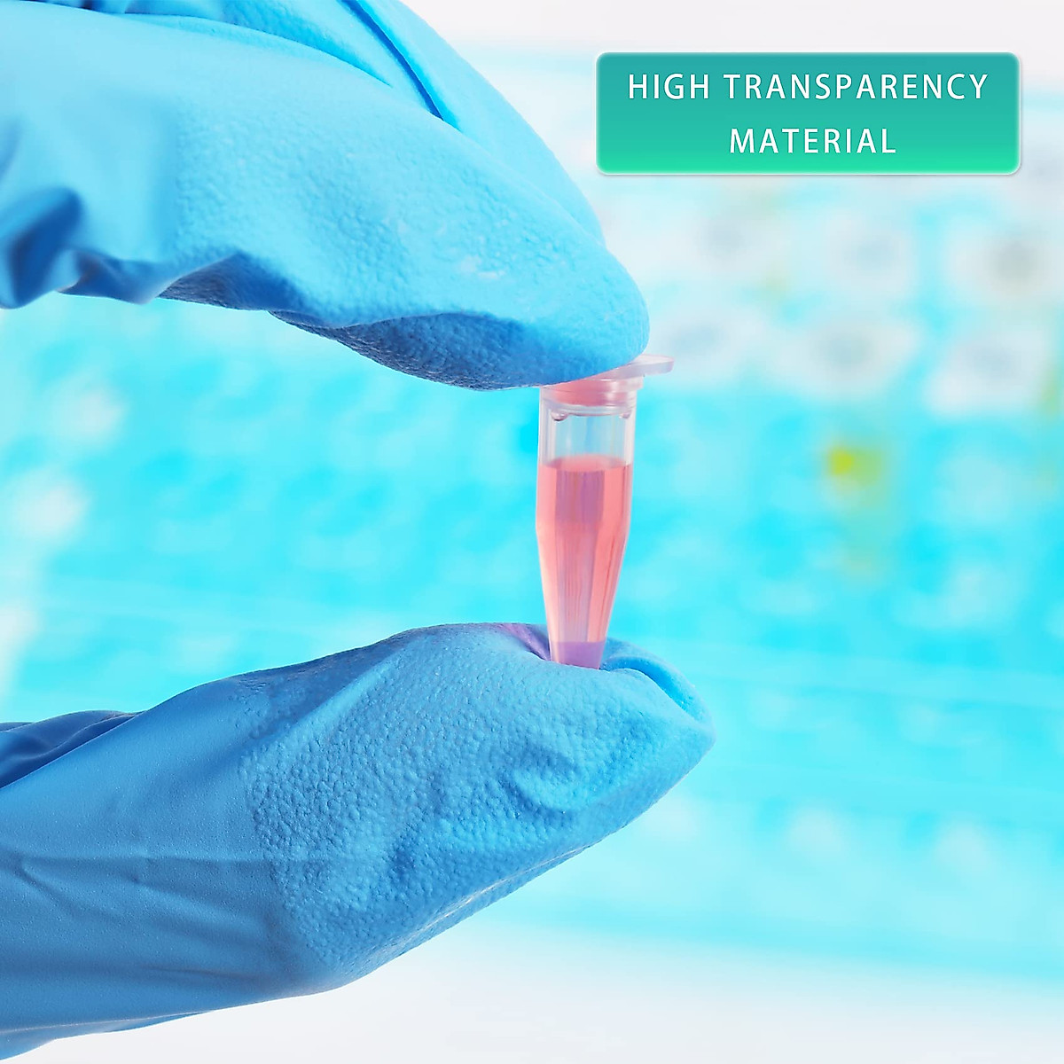 Annhua 0.2ml Microcentrifuge Tubes with Snap Cap 1000 Pcs, Disposable Micro Centrifuge Tubes Mini Microcentrifuge Tube Test Vials Plastic Sample Storage Container for Lab
