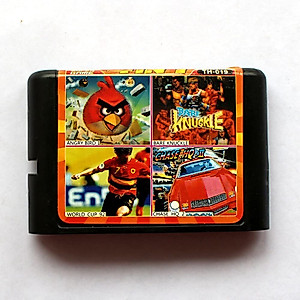 Royal Retro 4in1 Bird 1+Bare Knuckle+World Cup 92+Chase Hq 2 16 bit SEGA MD Game Card For Sega Mega Drive For Genesis