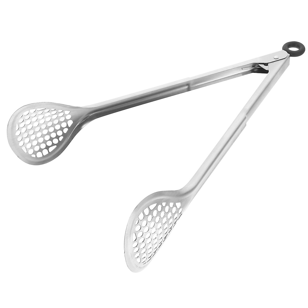 Kichvoe Kitchen Tongs Stainless Steel BBQ Tong 12 Inch Bread Clip Sugar Cube Tongs Food Serving Tongs Barbecue Cooking Grilling Non Slip Tongs Kitchen Utensil Gadgets Silver