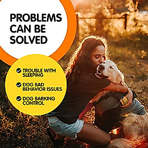 nzonpet Anti Barking Device, Ultrasonic 3 in 1 Dog Barking Deterrent Devices, 3 Frequency Dog Training and Bark Control 16.4Ft Range Rechargeable with LED Light and Wrist Strap Yellow