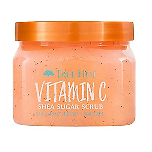 Tree Hut Vitamin C Shea Sugar Scrub And Body Lotion Set! Formulated With Certified Shea Butter, Vitamin C and Alpha Hydroxy Acid! That Leaves Skin Feeling Soft & Smooth! (Vitamin C Set),2 Piece Set