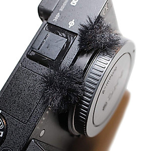 YOUSHARES Camera Mic Windscreen, 10 PCS Fur Wind Muff Wind Cover for Sony RX1 RX10 RX100 Digital Compact Cameras Built-in Microphone Outdoor Wind Filter