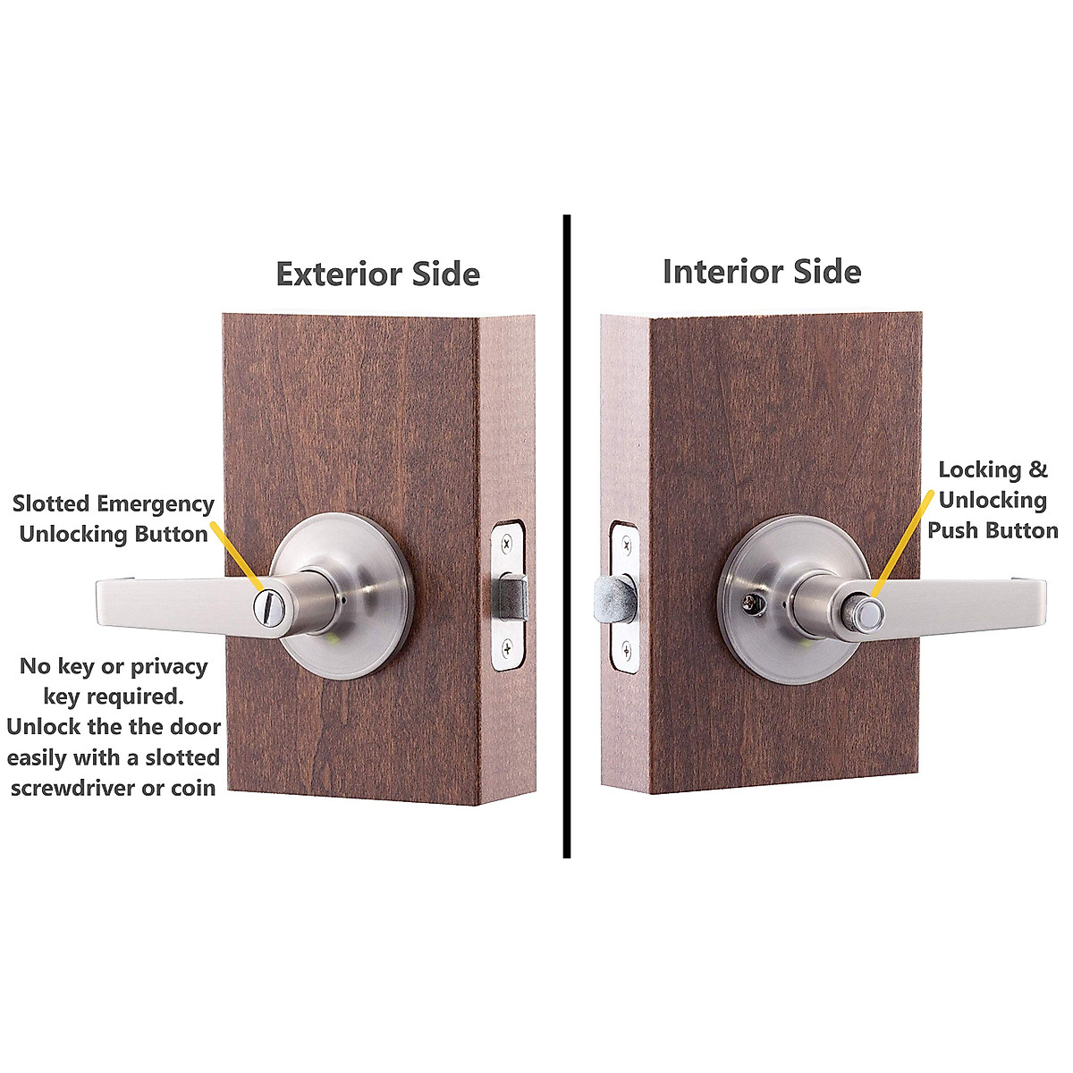 Copper Creek AL1231SS Avery Lever, Satin Nickel