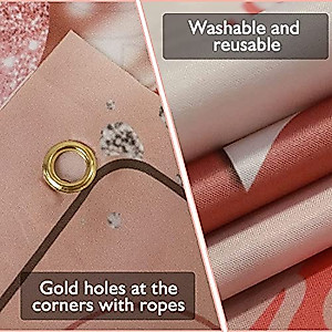 DARUNAXY Rose Gold Back in 1993 Banner, Happy 30th Birthday Party Decorations 30 Year Old Backdrop Party Supplies Pink and Gold Vintage 1993 Birthday Poster for Girls Photography Background for Women
