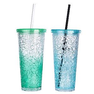 DAKOUFISH 12 Inch Long Black Reusable Plastic Replacement Drinking Straws for 30 oz & 40 oz Mason Jar,Tumblers, Set of 12 with Cleaning Brush (12inch, Black)